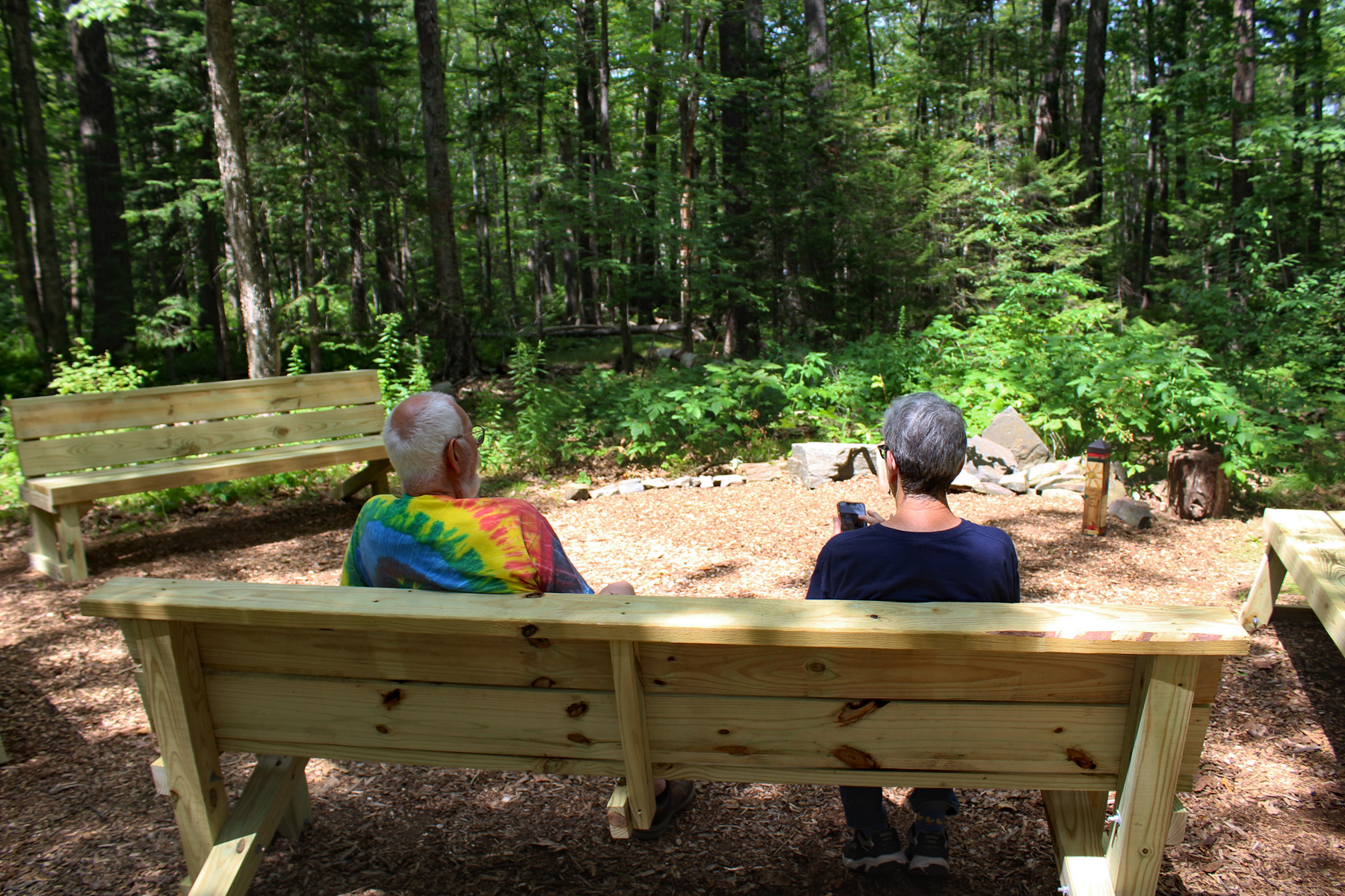 Sunday service in Outdoor Chapel – Cape Elizabeth United Methodist Church